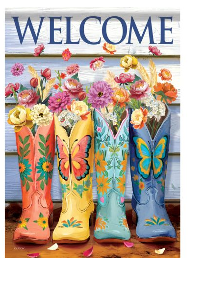 "Cowgirl Florals" Dura Soft™ Flag – Andrea's Schnuck Store