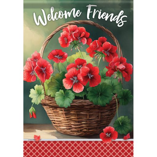 Geranium Basket Flag – Andrea's Schnuck Store