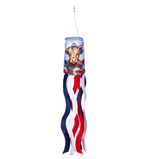 Patriotic Highland Cow Windsock – Andrea's Schnuck Store