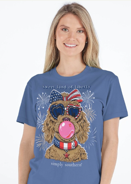 Simply Southern Dog Liberty T-Shirt – Andrea's Schnuck Store